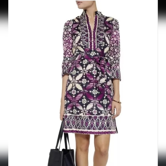 Tory Burch | Dresses | Tory Burch Ellie Silk Print Tunic Dress Cruise ...